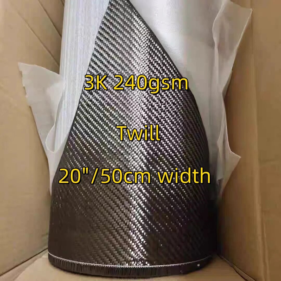 Ткань карбоновая 3K 240 г/м2, 0.5м x 10м