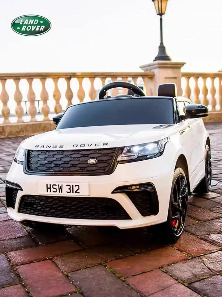 Land Rover детский электромобиль с EVA колесами/дистанционное управление/4WD/кожаное сиденье/двухместный