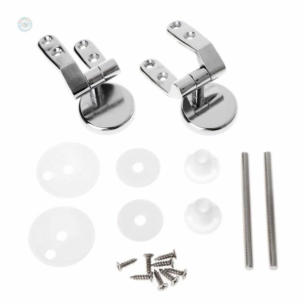 Крепление для крышки унитаза, хромированные петли с регулировкой под любое сиденье, комплект с нейлоновым крепежом