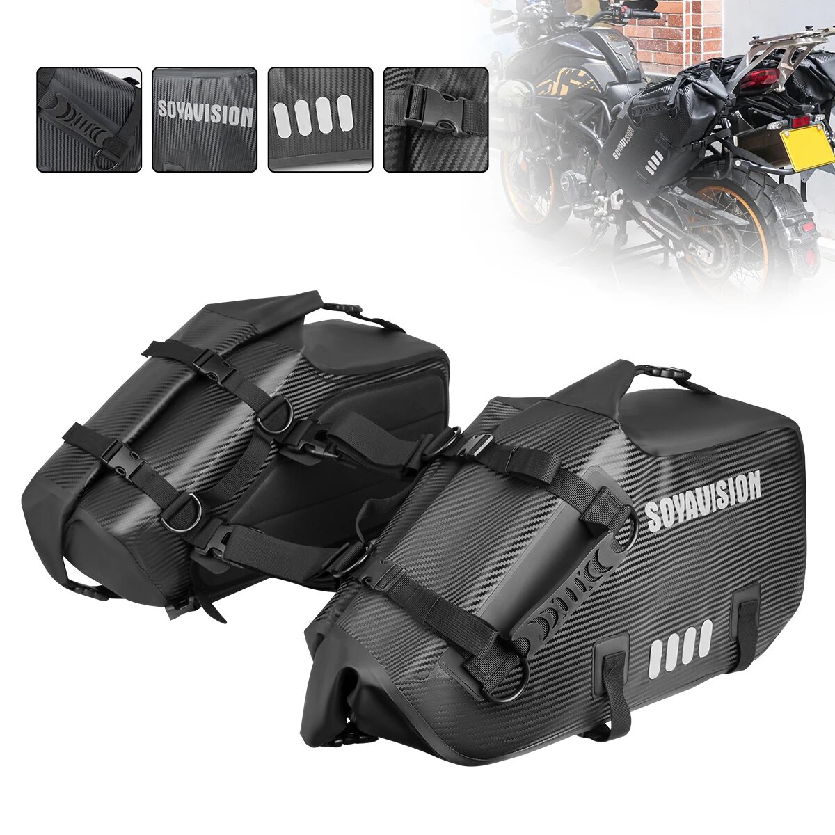 Водонепроницаемые Мотоциклетные Сумки-кофры Большой Вместимости
