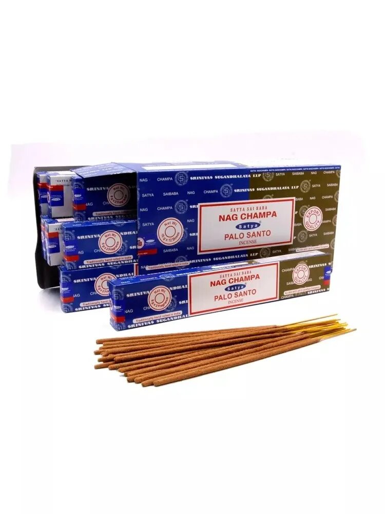 Благовония Nag Champa Palo Santo 12 уп. по 15 гр.