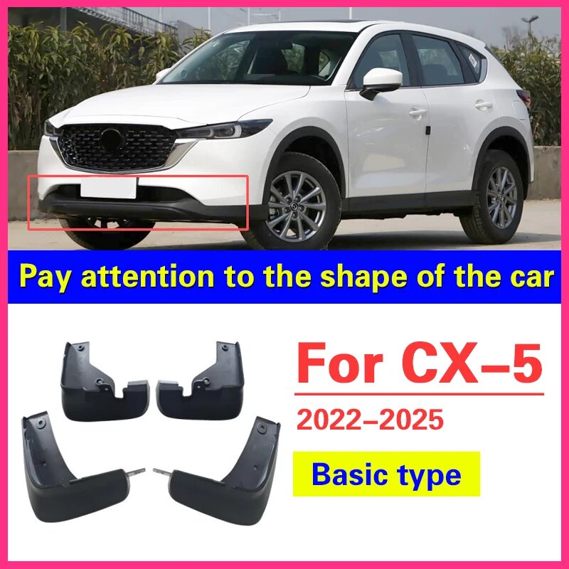 Брызговики для Mazda CX 5 CX5 2022-2025, брызговики на крыло, передние и задние брызговики, автомобильные аксессуары