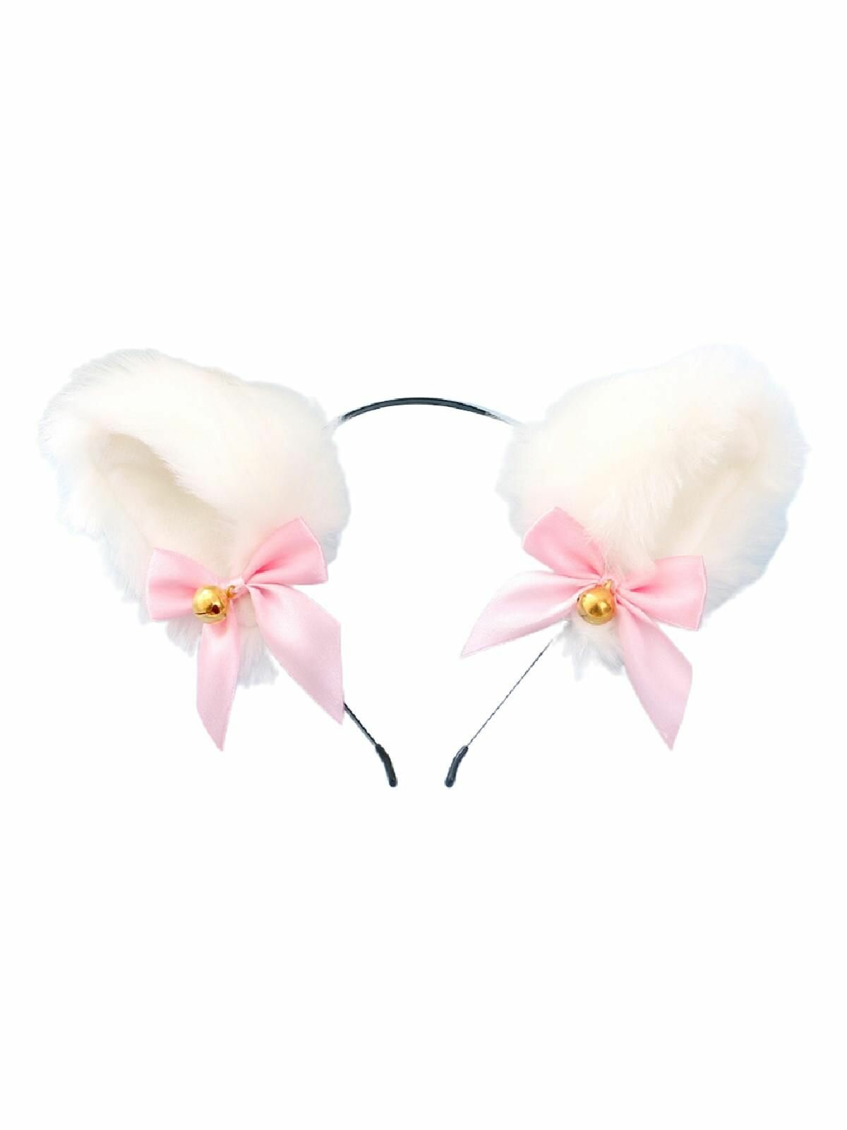 Кошачьи ушки ободок, Белый