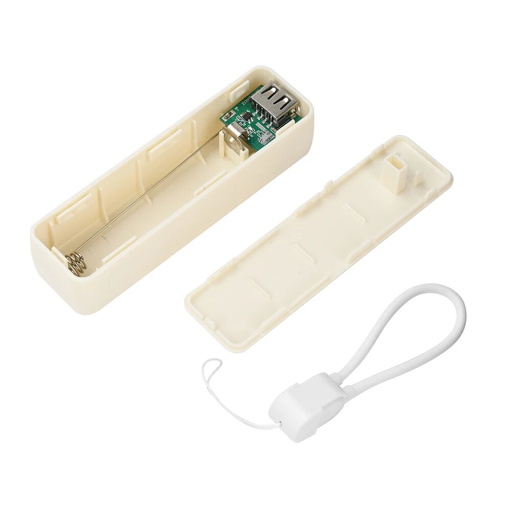 Power Bank DIY, белый, Type-C, 1 x 21700