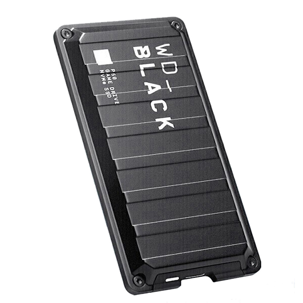 WD_BLACK P50 Type-C Носимый твердотельный накопитель 2TB Gaming PSSD со скоростью чтения до 2000MB/s Большой объем Внешний жесткий диск USB3.2 Gen2 Совместимость с Windows 10+, macOS 11+, PS4/PS4 Pro (система 4.50+), Xbox One Размер 11.8*6.2*1.4cm Вес