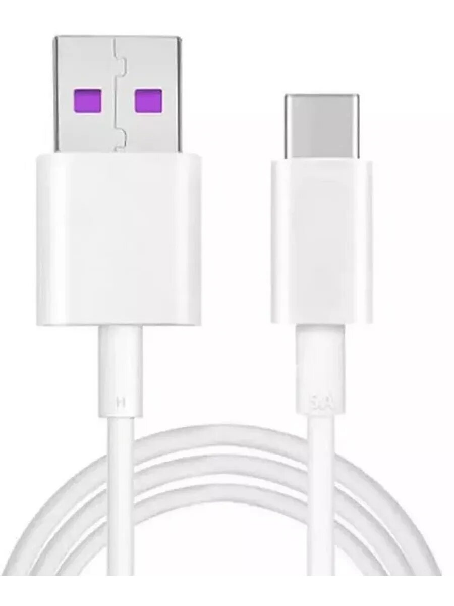 Кабель USB Type-C 5A 40/66W 1.5м для Huawei Honor, быстрая зарядка Qualcomm Quick Charge