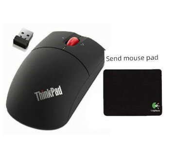 Оригинальная беспроводная мышь Lenovo ThinkPad, бесшумная, неограниченная, IBM черная, с годовой заменой, лазерная