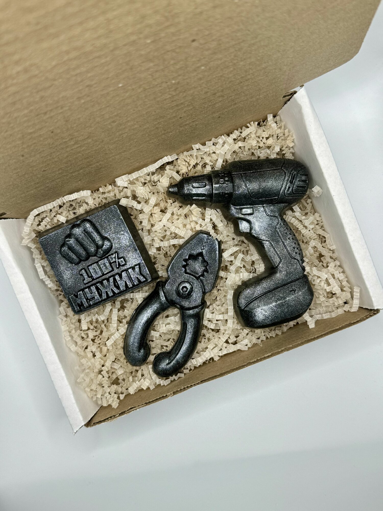 Набор твердого мужского мыла ручной работы на 23 февраля , день рождения