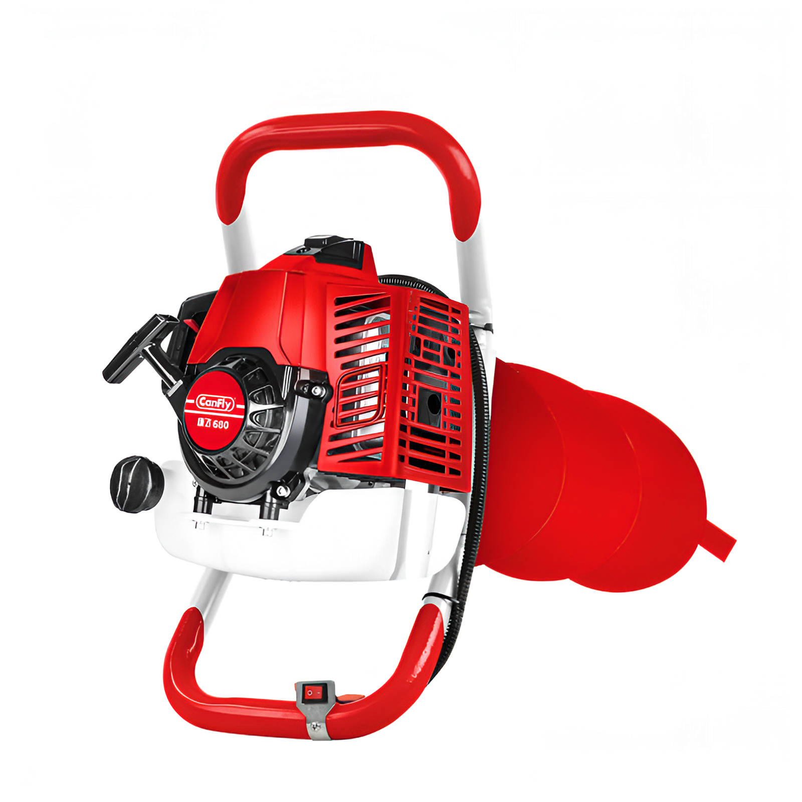 Профессиональный бензиновый мотобур CanFly EA680, двухтактный двигатель, 4 л. с.