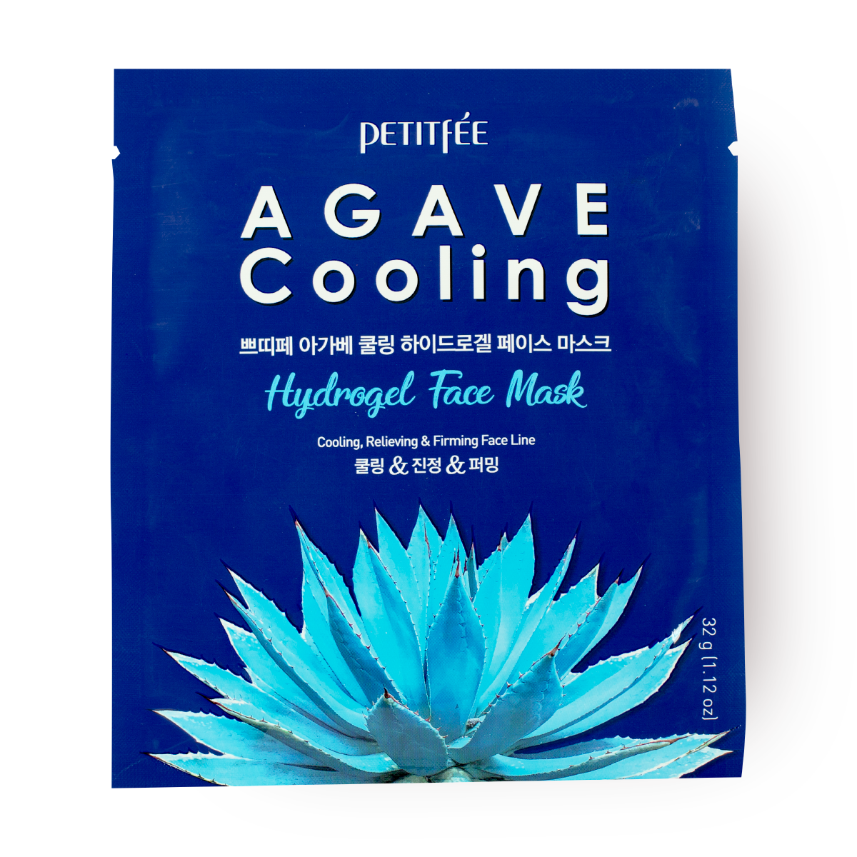 Маска гидрогелевая для лица Petitfee Agave Cooling с охлаждающим эффектом