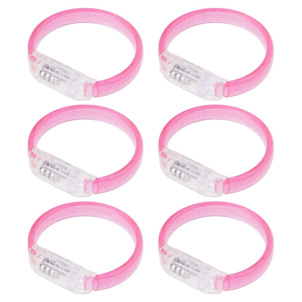 Светящиеся браслеты Пластиковые 8x1.3 см. Многоцветные мигающие светильники для ночных вечеринок и мероприятий Хэллоуин Аксессуары для вечеринок