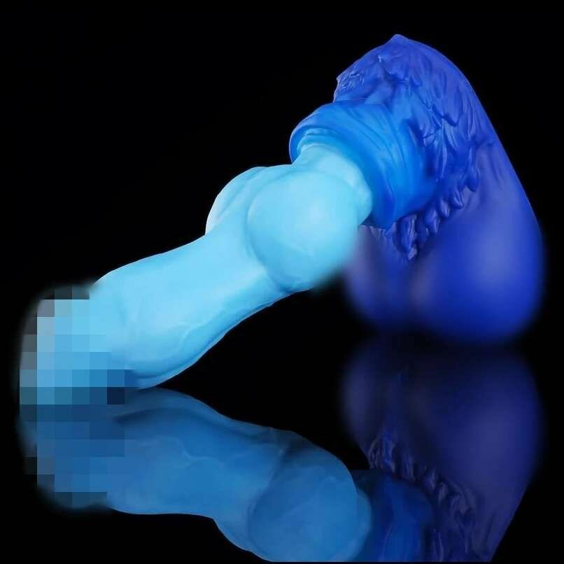 Секс-игрушки Nothosaur Wolf Dildo с мощными присосками, размер L11