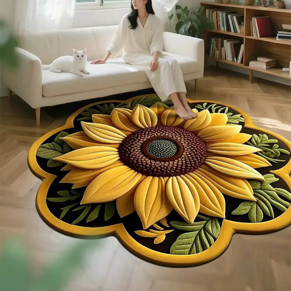 Ковер Художественная 3D-печать 80x80 см