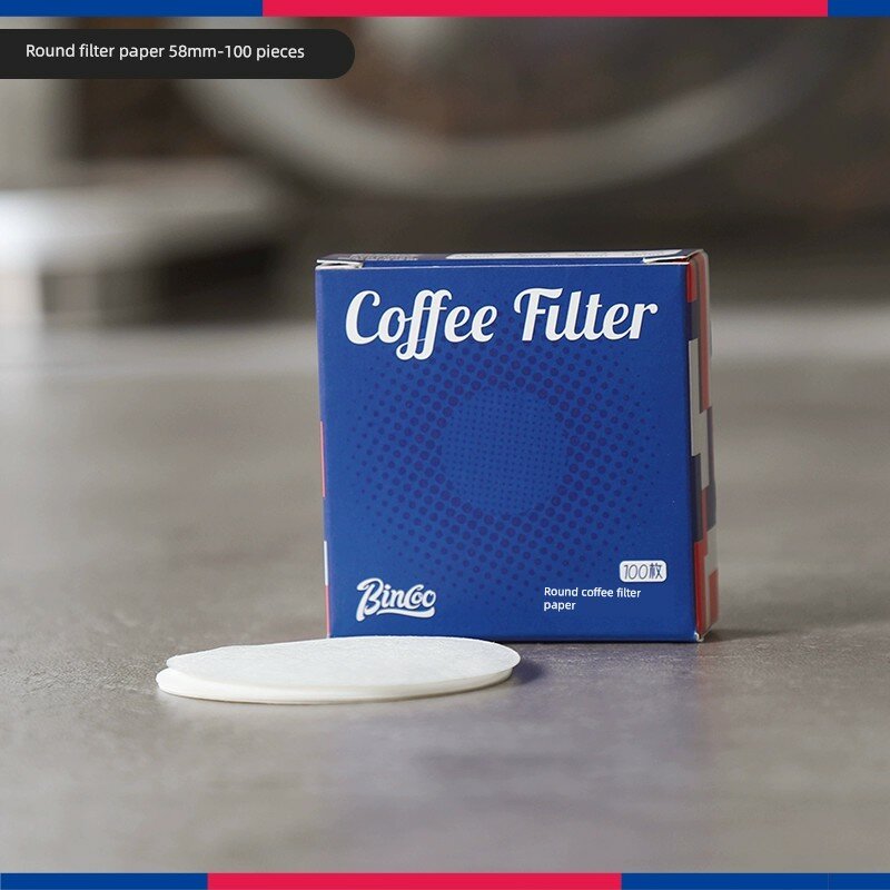 Бумага для фильтрации кофе Bincoo ручной работы, в форме веера, для кофеварок Мока, с коробкой для хранения и ручкой