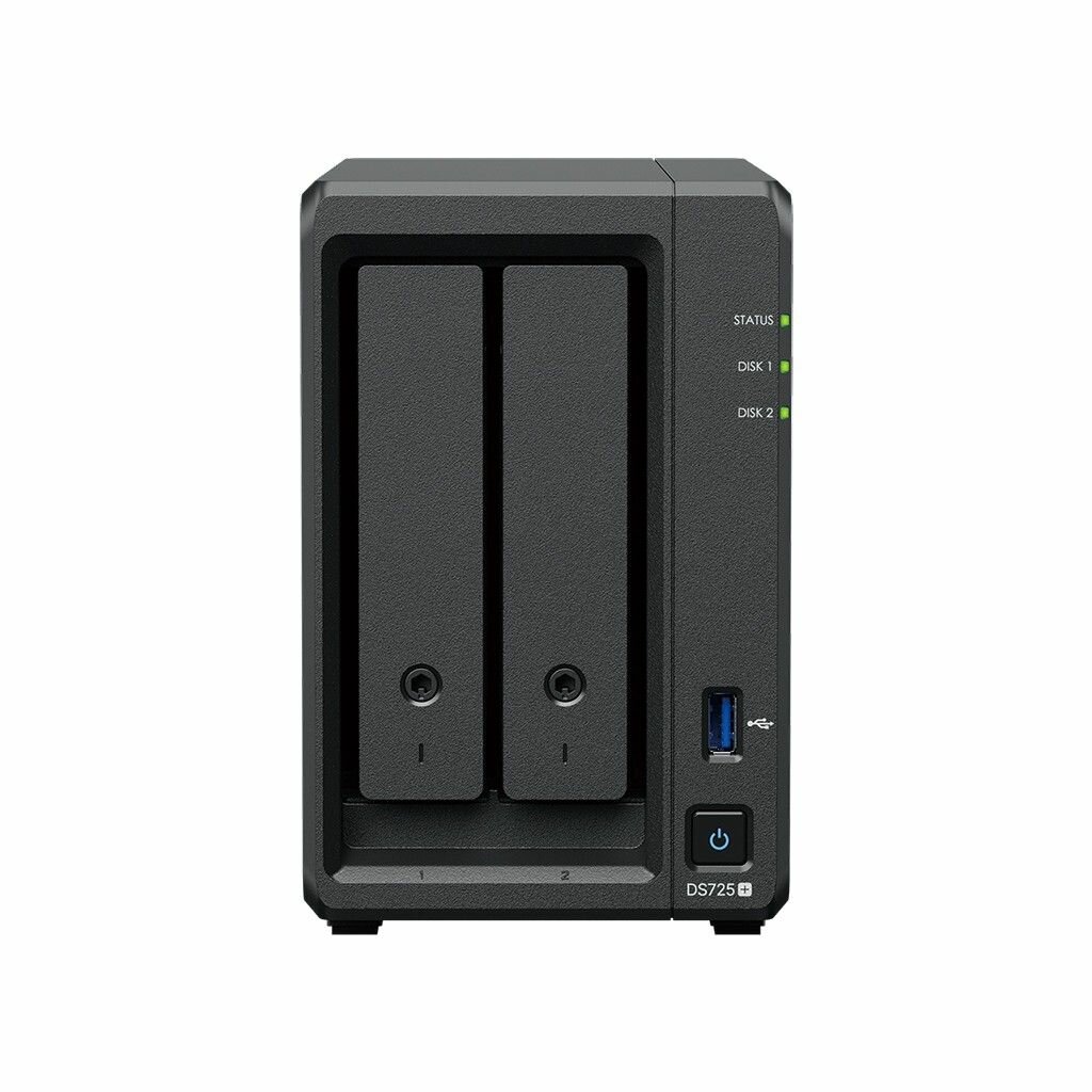 Synology Дисковый массив DS725+ СХД настольное исполнение 2BAY NO HDD