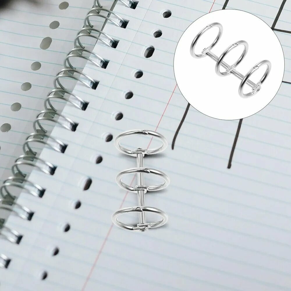 Кольца Для Скрепления Документов Из Железа, 3 Кольца, Прочный Замок, Для Diy Проектов, 10 Штук