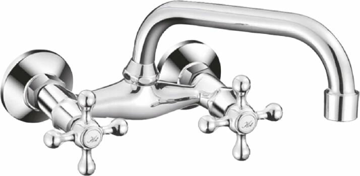 Смеситель для кухни настенный, Cron CN4708, хром