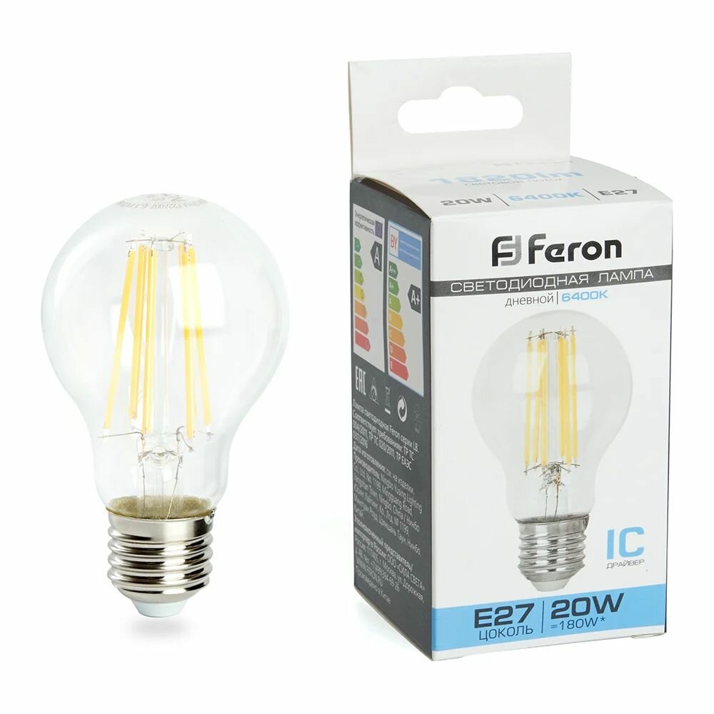 Cветодиодная лампа FERON LB-620 E27 20W 6400K, 48285