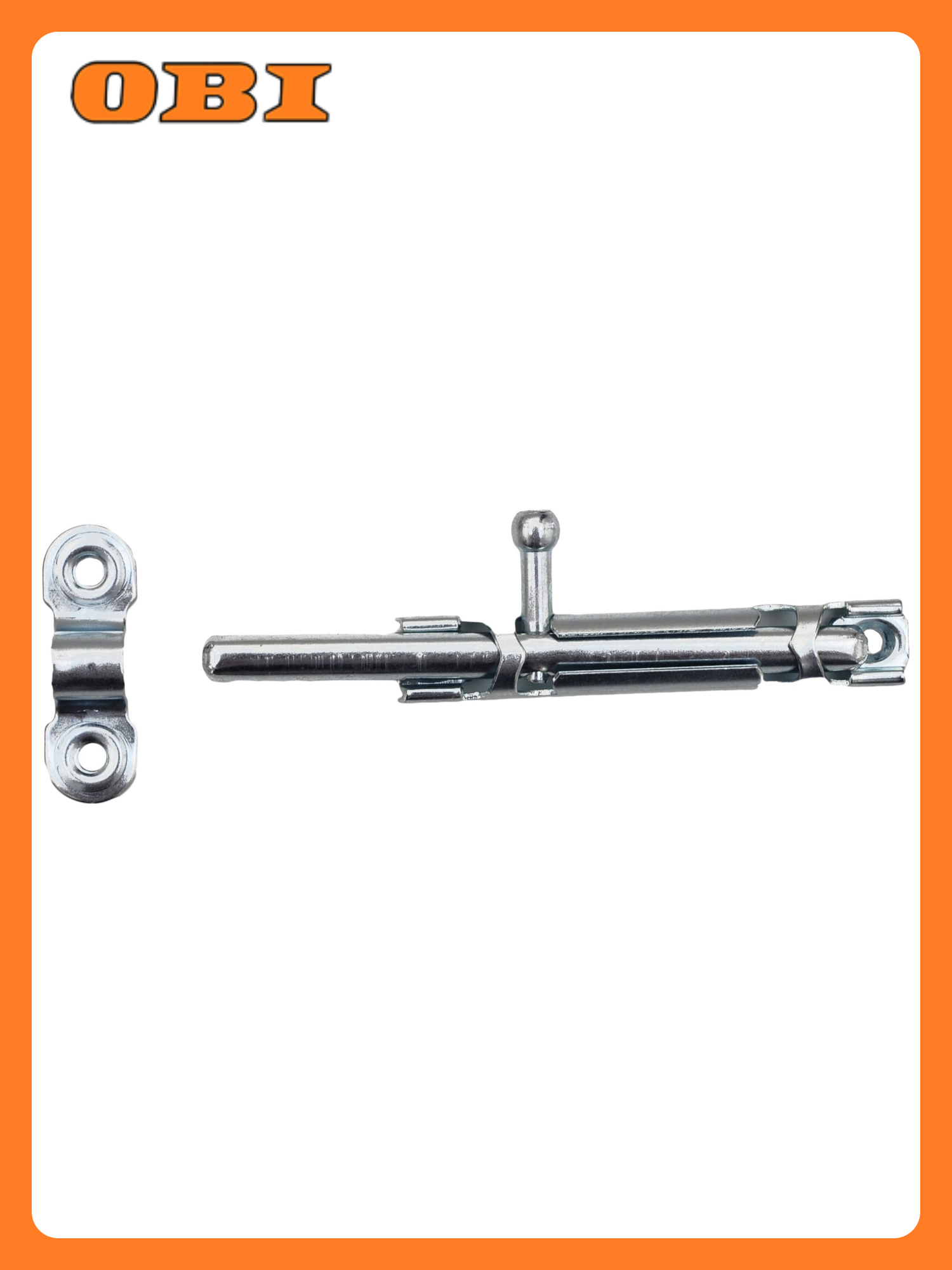 Дверная задвижка Tech-KREP JET 145094, накладная, серебристая, 1 шт