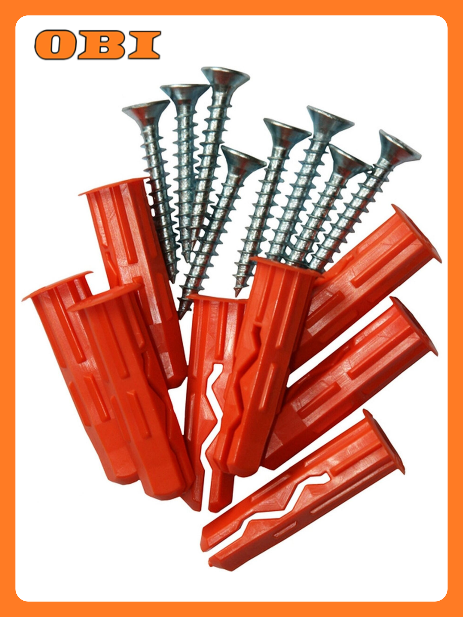 Дюбель универсальный распорный европартнер MULTI 10x40 мм с шурупом 5х50 мм 6 шт