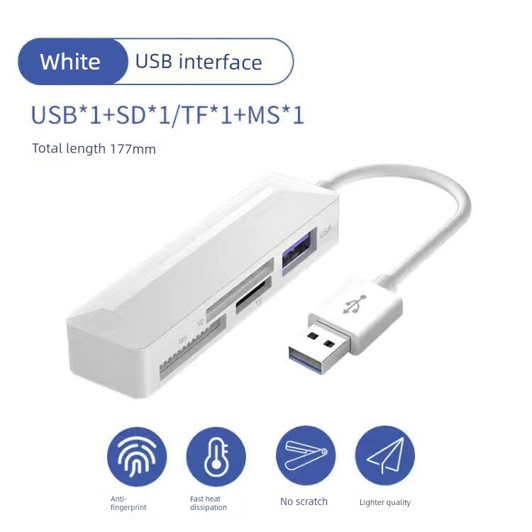 Универсальный высокоскоростной USB-ридер карт памяти CCD, совместимый с камерами Sony, MS, Canon, SD-картами, Apple и