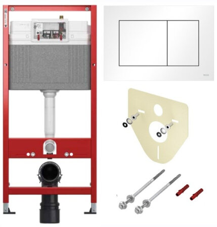 Модуль с панелью смыва комплект TECE белый глянцевый 9400413