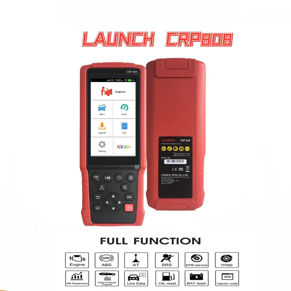 Запуск X431CRP808 Многоязычный OBD диагностический инструмент сканер поддерживает портативное считывание и онлайн-обновление для большинства моделей