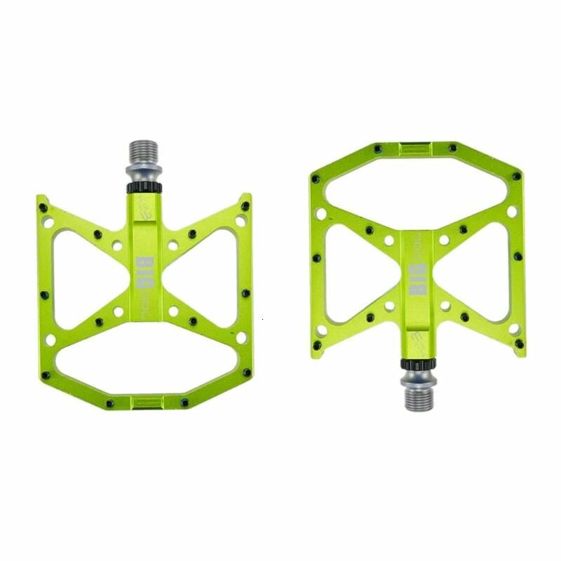 Алюминиевые педали для BMX/MTB с 3 подшипниками, Зеленый