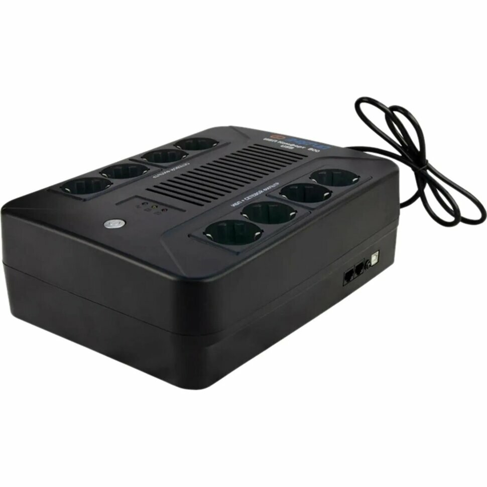 ИБП Энергия Комфорт 800 USB, лин.-инт, 800ВА/480Вт, 4+4 EURO (Е0201-1004), 2427950