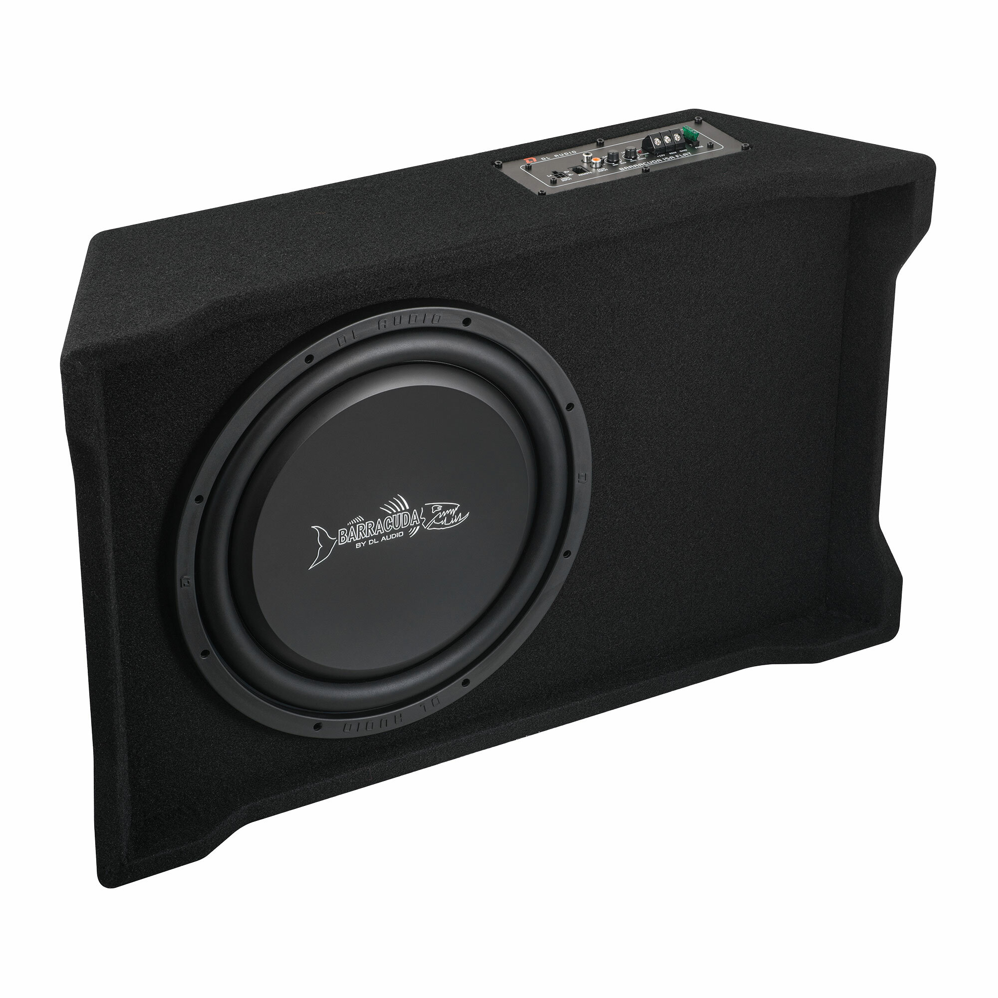 Активный сабвуфер компактный в автомобиль DL Audio Barracuda 15A Flat