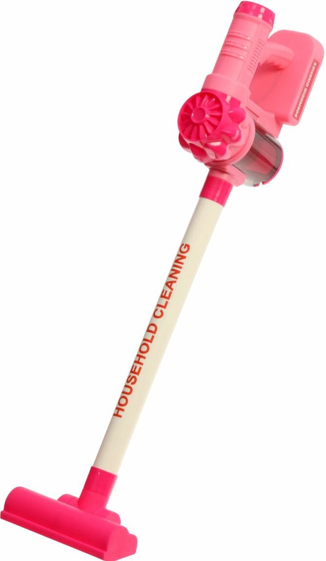 Детский игрушечный вертикальный "Пылесос" с насадками и звуковыми эффектами, детская игровая бытовая техника, работает от батареек