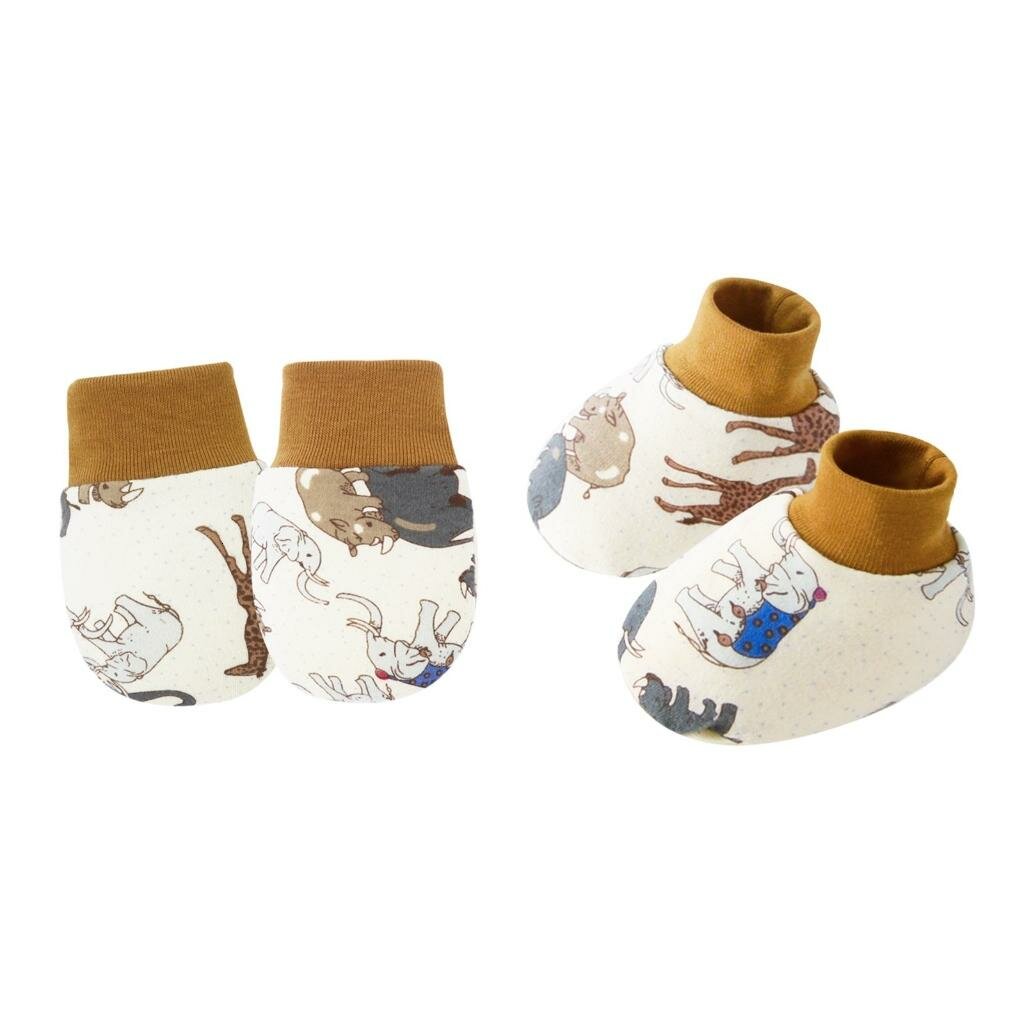 Детские антицарапки и носочки, Серый слон