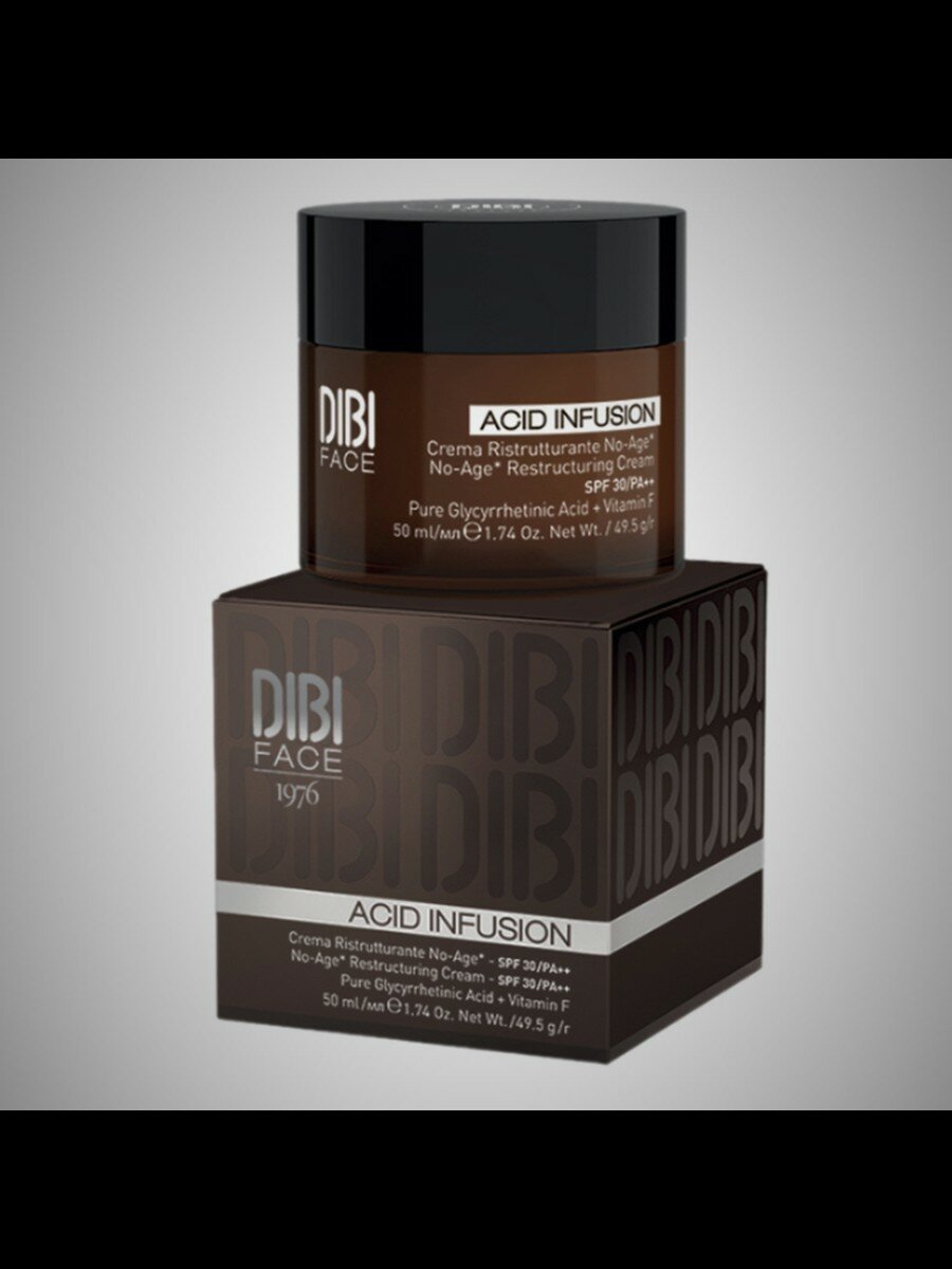 DIBI MILANO No-age* Restructuring Cream Spf30 / Pa++ Pure Glycyrrhetinic Acid + Vitamin F, Реструктурирующий крем SPF30 / PA++ с глицирретиновой кислотой и витамином F 50 мл