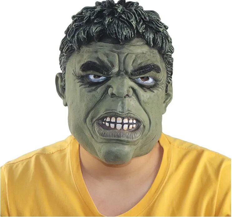 Латексная маска халк , карнавальная, новогодняя, на рождество, на праздник , селфи