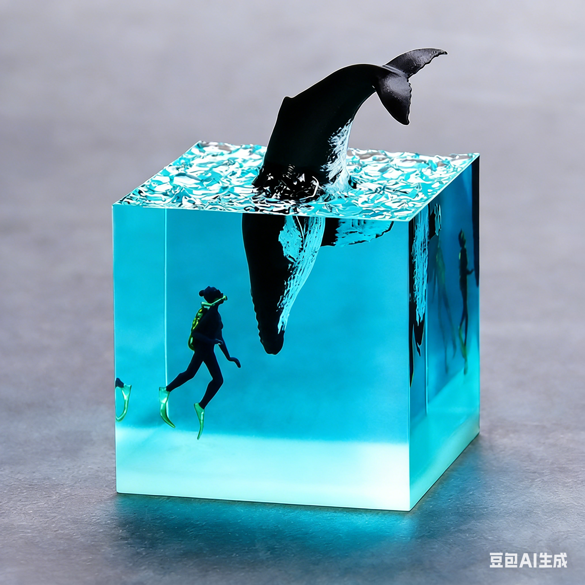 Украшение в виде куба 5 см, мини ночникУкрашение в виде куба 5 см, мини ночник