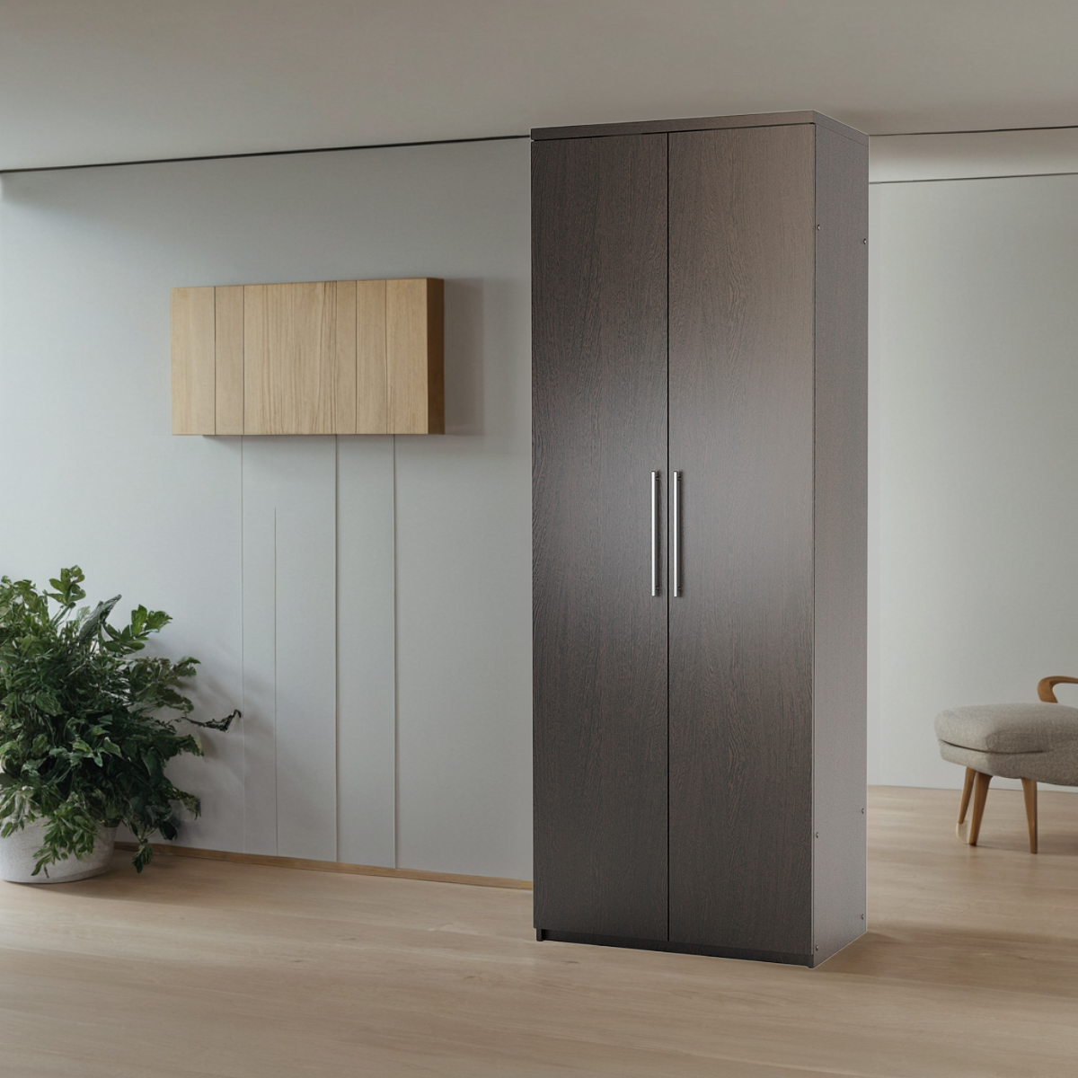 Шкаф комбинированный Ритм МК-22 110х45х240 см, распашной, в прихожую, лдсп Венге