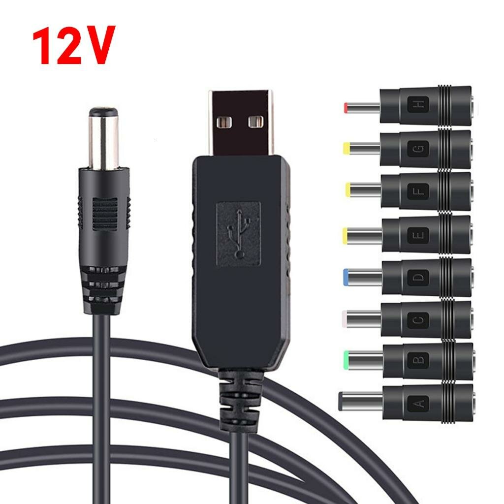 USB-кабель для питания с разъемами DC, 12V