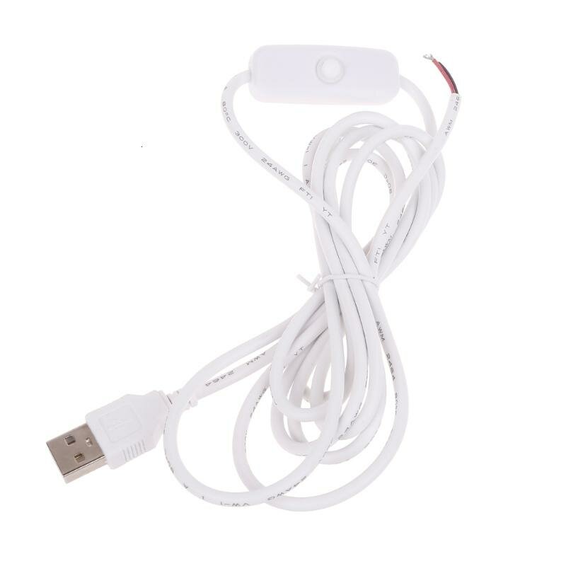 USB-кабель с выключателем для LED-ленты, Белый