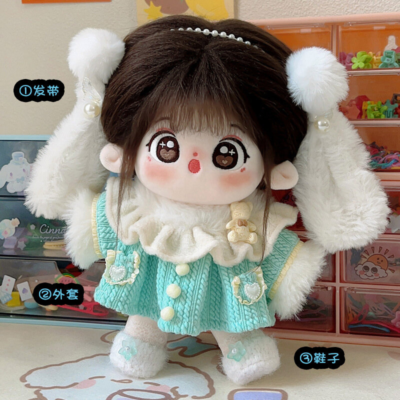 20 см хлопковая кукла девочка с каркасом, одежда для куклы, обнаженная кукла, игрушка для переодевания, подарок, в наличии