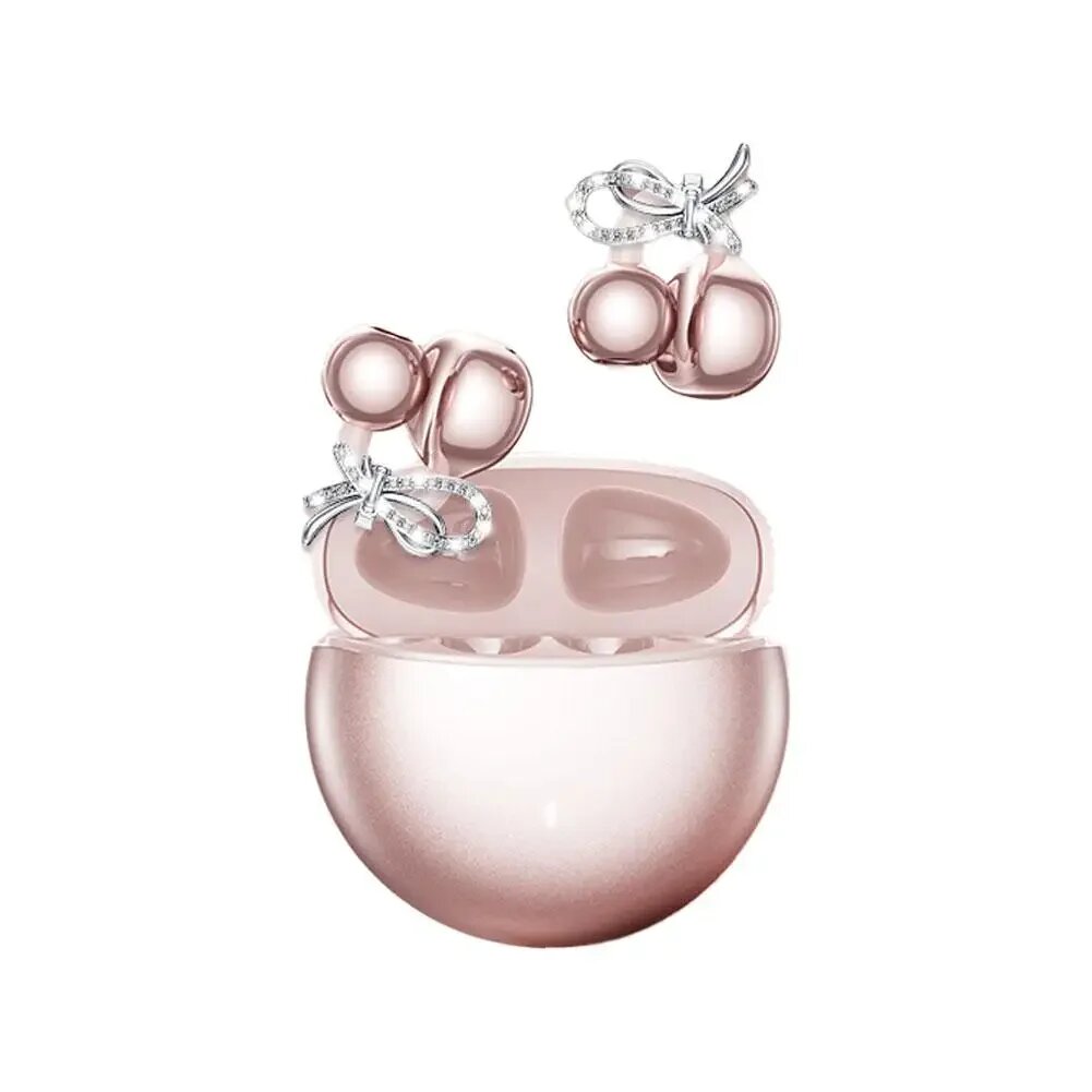 GRWIBEOU Bluetooth наушники-клипсы с кристаллами bow