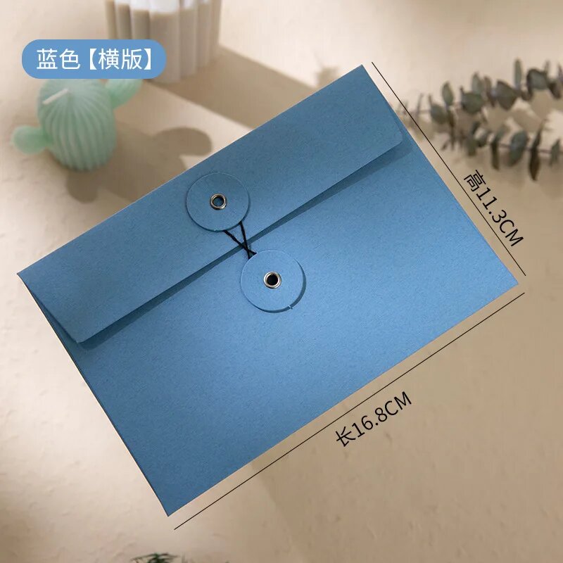 Конверты из крафт-бумаги формата А4/А6 с застежкой-застежкой в европейском стиле, винтажные коричневые конверты, пригласительные открытки, изысканные подарки