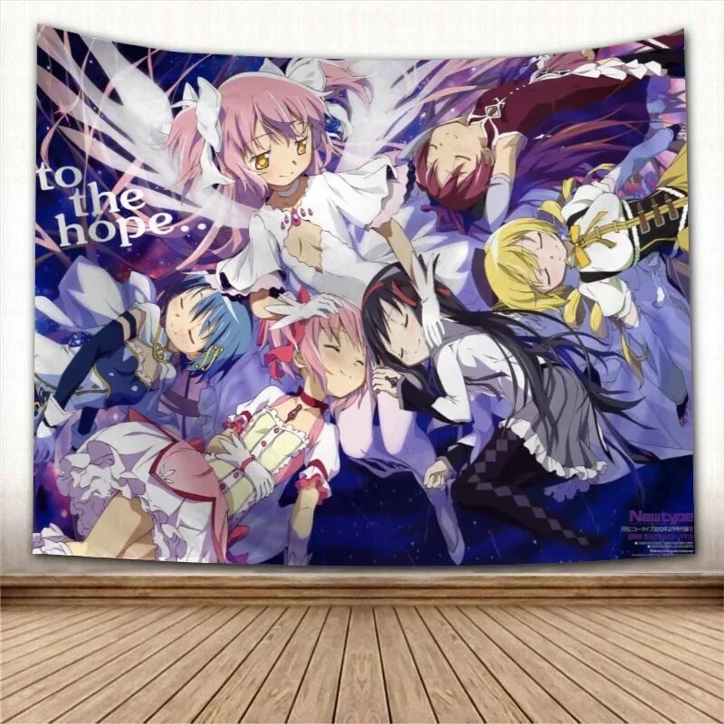 Гобелен аниме Puella Magi Madoka Magica, 150x100cm, цвет H8