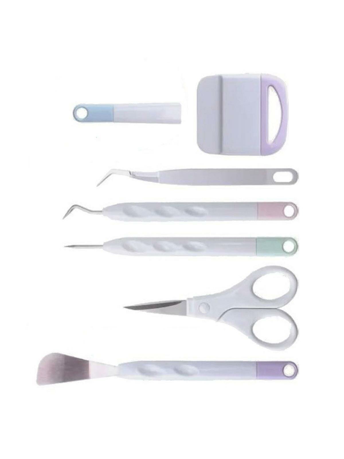 Набор инструментов для прополки винилов 6шт Базовые наборы для прополки, включая пинцет и инструменты