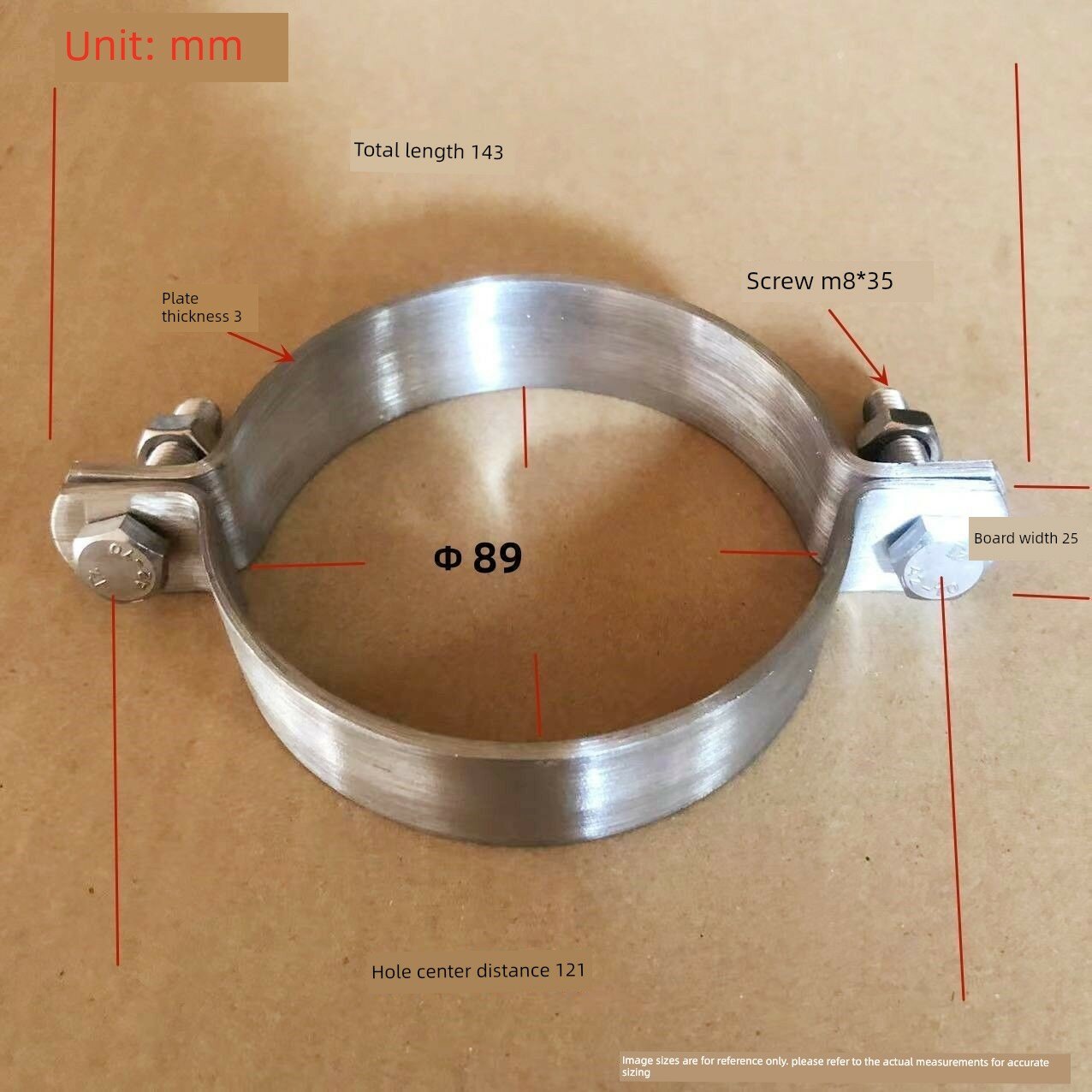 Хомут из нержавеющей стали 304 для телефонных столбов, труб, прочные хомуты, кольца для труб, хомуты для водопроводных