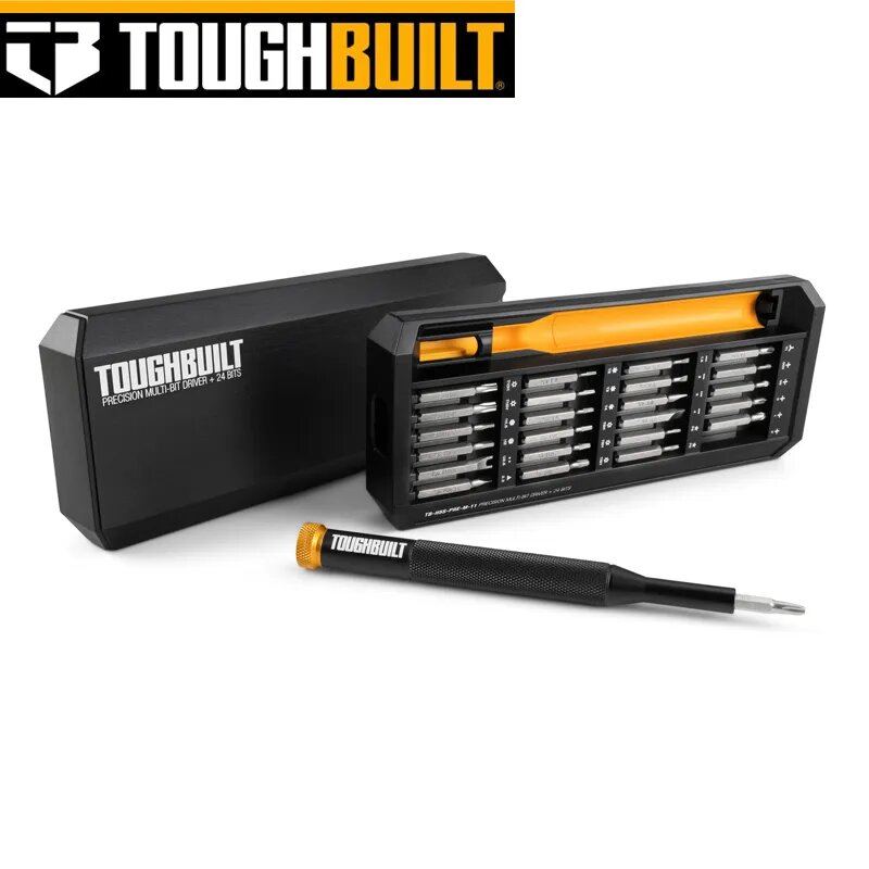 TOUGHBUILT TB-H5S-PRE-M-11 24-битная прецизионная отвертка с несколькими битами + чехол Антикоррозийный противоскользящий