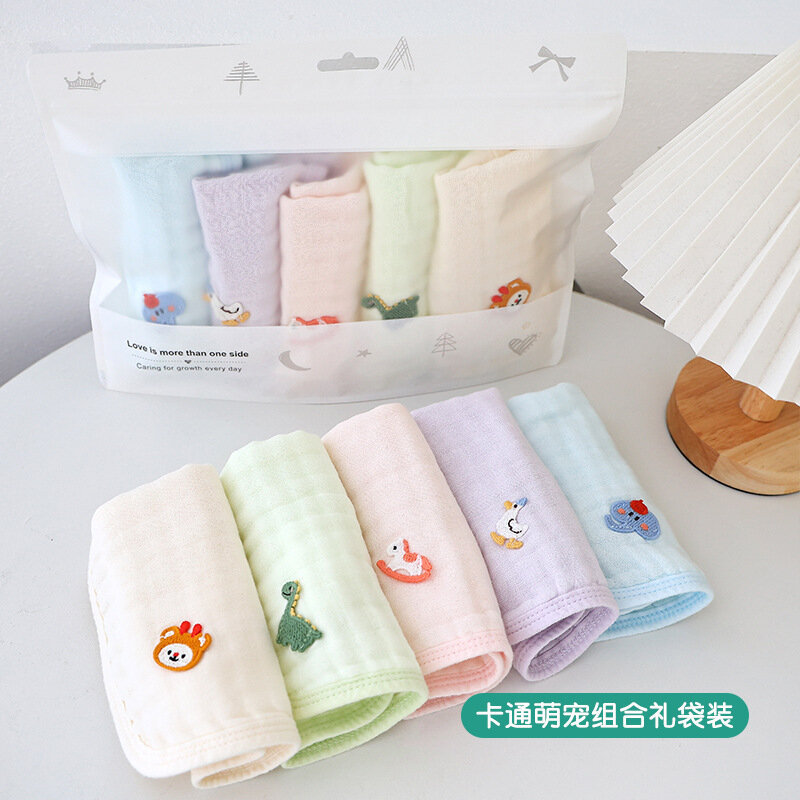 Бамбуковая хлопковая слюнявчик для младенцев, салфетка для лица, салфетка для рта, марлевая маленькая квадратная салфетка, салфетка для лица, носовой платок для новорожденных, салфетка для отрыгивания