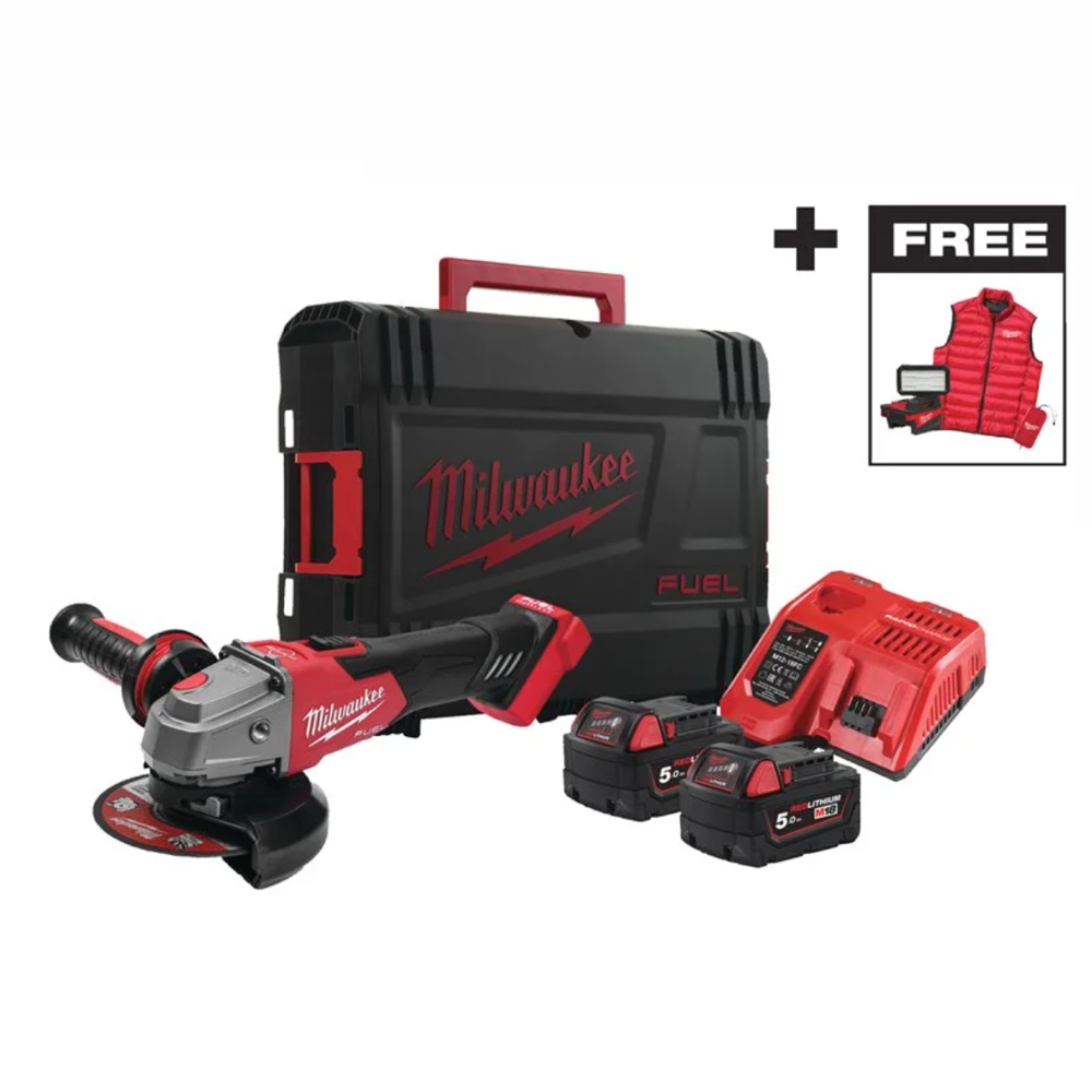 Аккумуляторная угловая шлифмашина Milwaukee M18 FSAG125XBMC-502X 4933499453