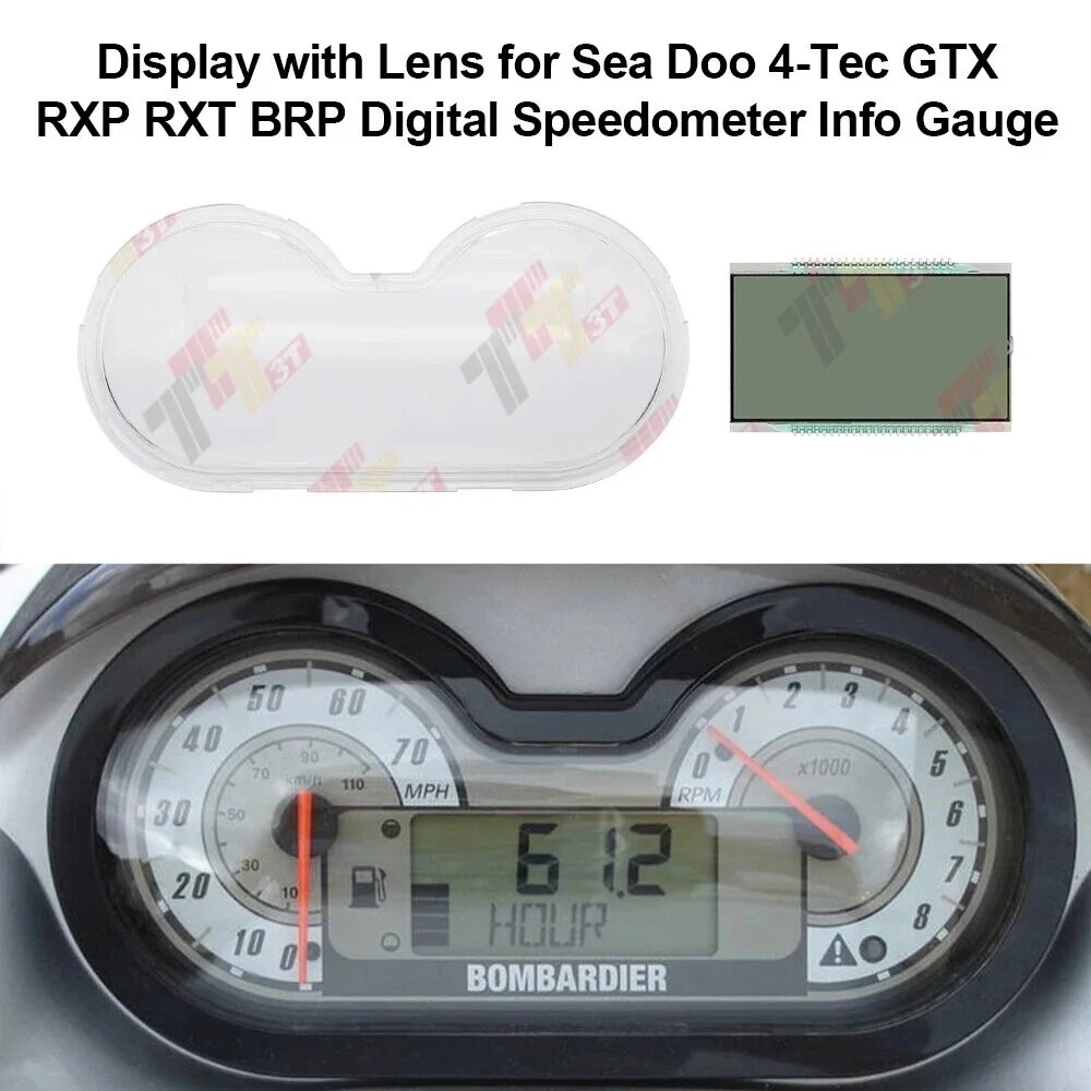 Дисплей с объективом для Sea Doo 4-Tec GTX RXP RXT BRP Ремонт датчика спидометра Display and Cover