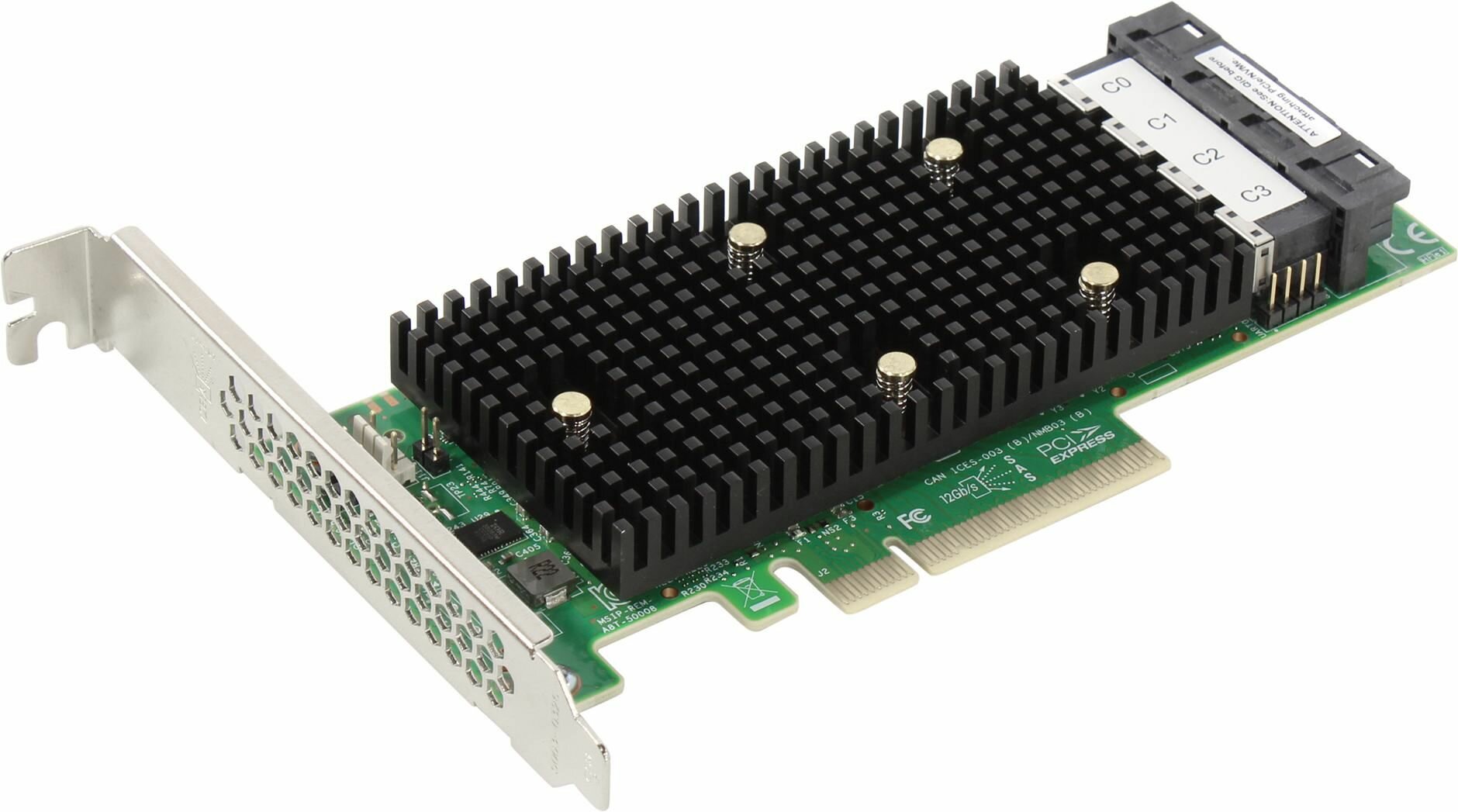 Контроллер LSI HBA SAS9400-16i 05-50008-00, PCI-Express 3.0 x8, RAID 0, 1, 5, 6, 10, 50, 60, SAS и SATA HDD/SSD