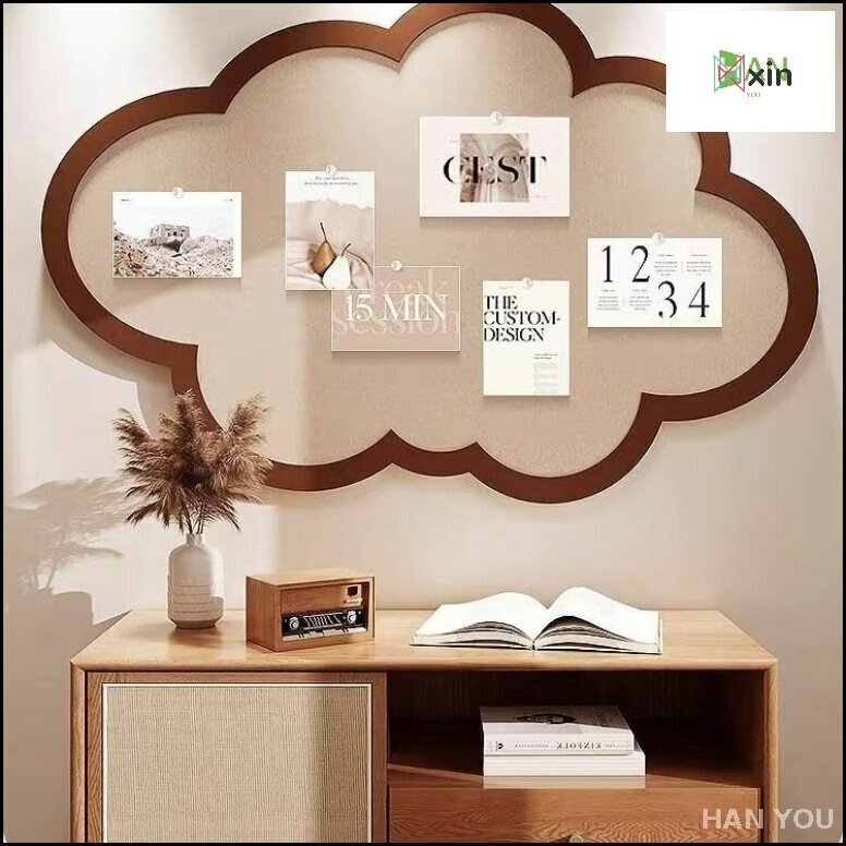 Мудборд настенный, войлок, фото/заметки, 50x80 см, темно-бежевый